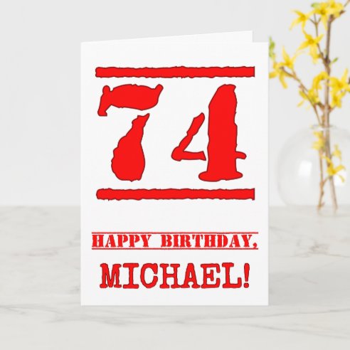 74 Jaar Oud Kaarten| Zazzle.be