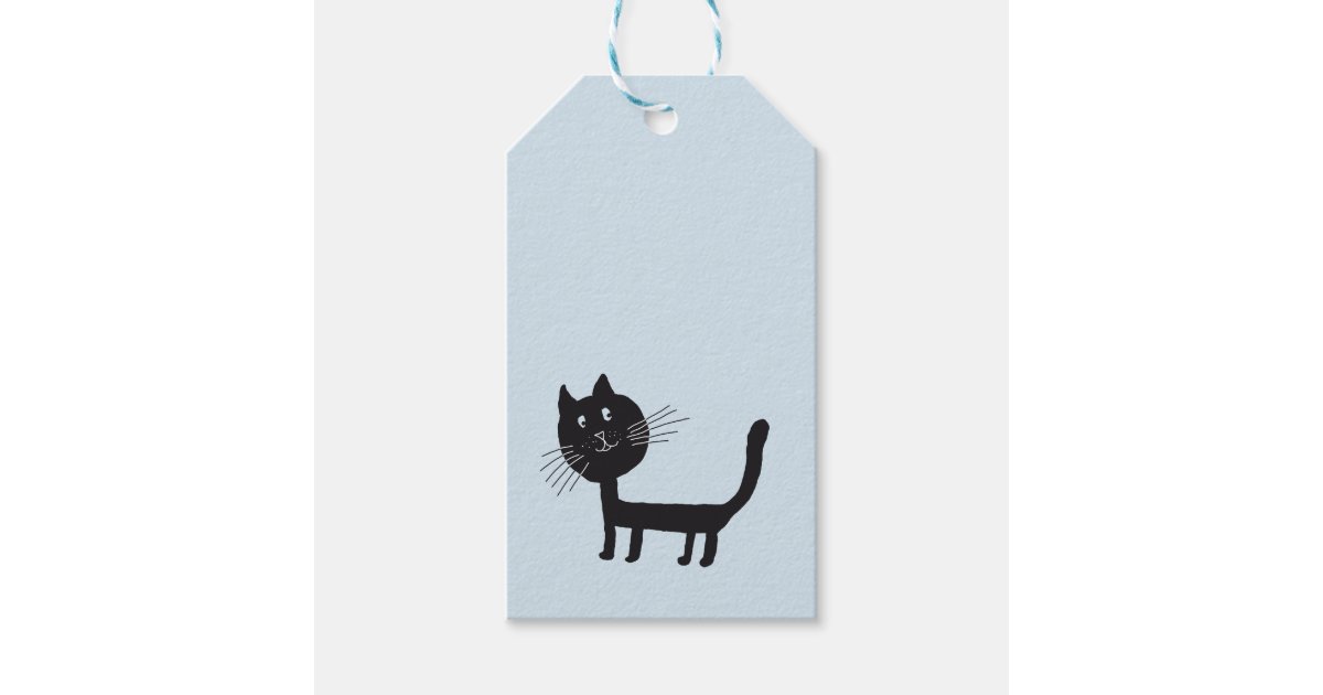 Black Cat Cat Cft-Label Cadeaulabel | Zazzle.be
