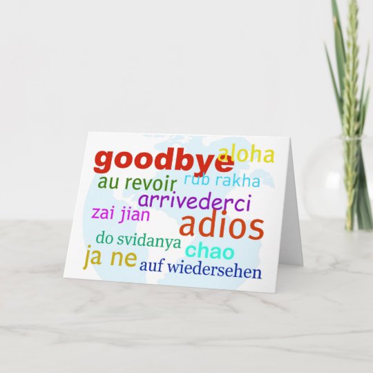 Carte Au revoir | Zazzle.be