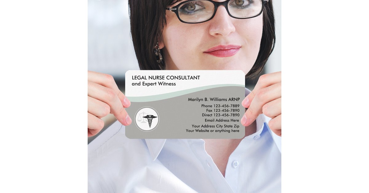 Carte De Visite Infirmière juridique Conception | Zazzle.be