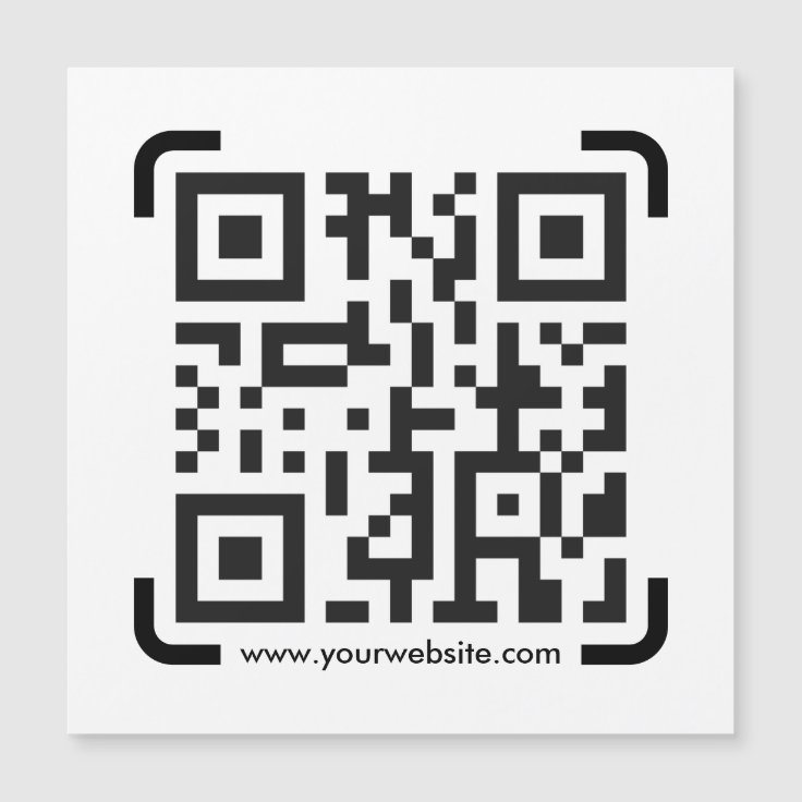 Carte Magnétique Business Scan Me QR Code Website Modern Card | Zazzle.be