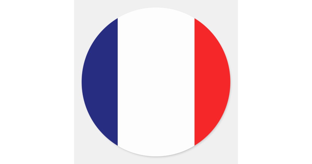 Franse vlag ronde sticker | Zazzle.be