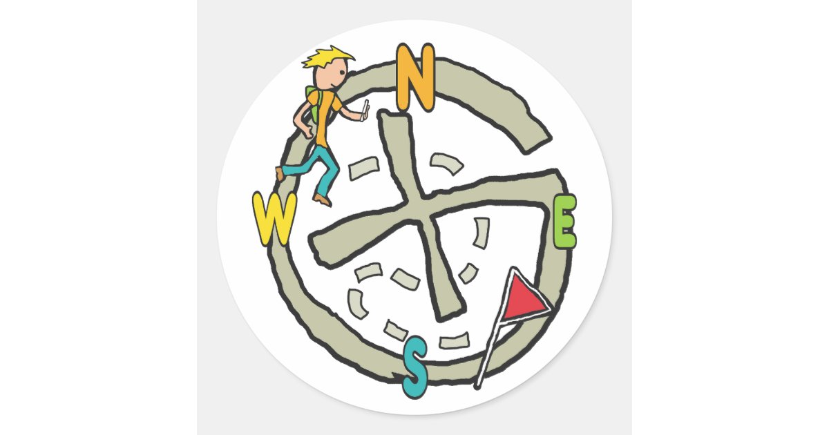 Geocaching Ronde Sticker | Zazzle.be