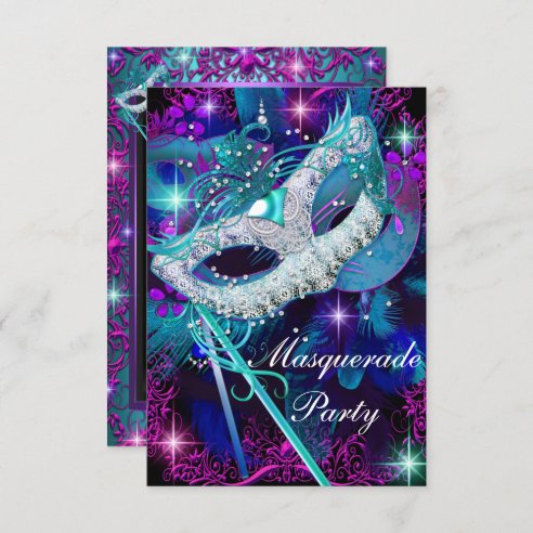 Invitations, Faire-part & Cartes Bal Masqué | Zazzle.be