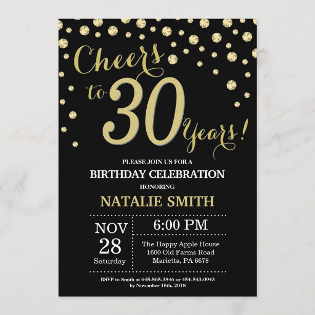 Invitations & Faire-part Sur 30 Ans | Zazzle.be
