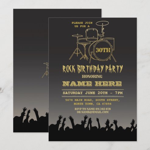 Invitations & Faire-part Concert | Zazzle.be