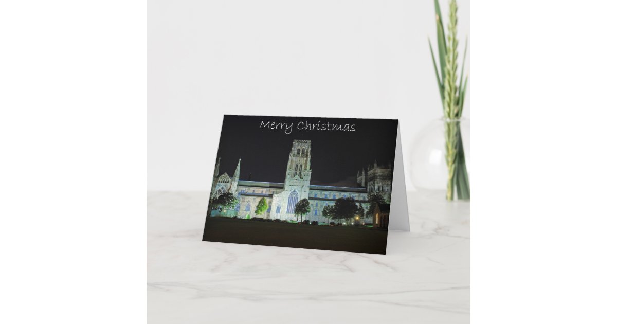 Kerstmis van de Kathedraal van Durham Feestdagen Kaart | Zazzle.be