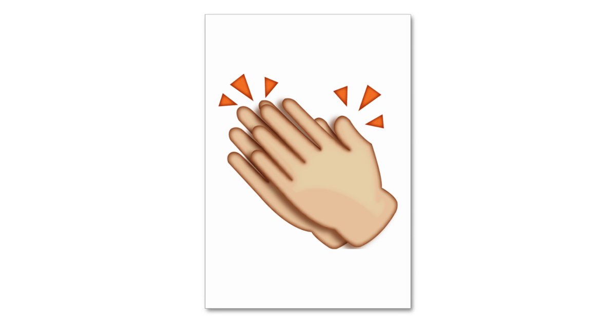 Klappende handen - Emoji Kaart | Zazzle.be