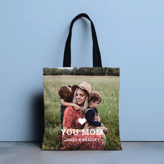 Liefde voor jou, mama - Cadeau met eigen foto voor Draagtas | Zazzle.be