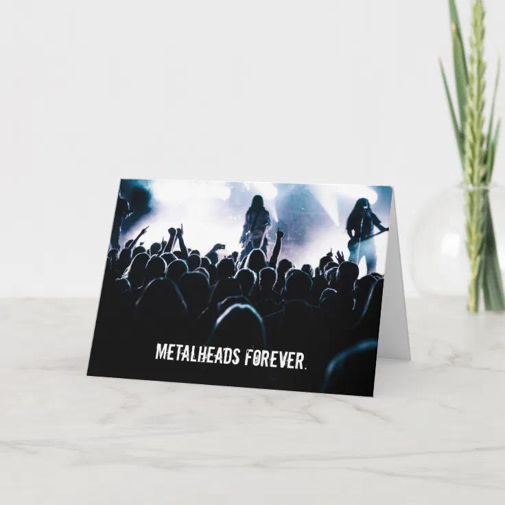 Metalhead Forever Heaval Metal Birthday Card Kaart | Zazzle.be