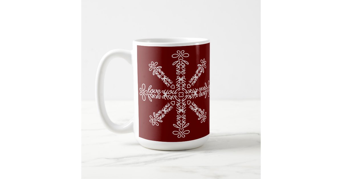 Mug Je t'aime Paroles cachées | Zazzle.be