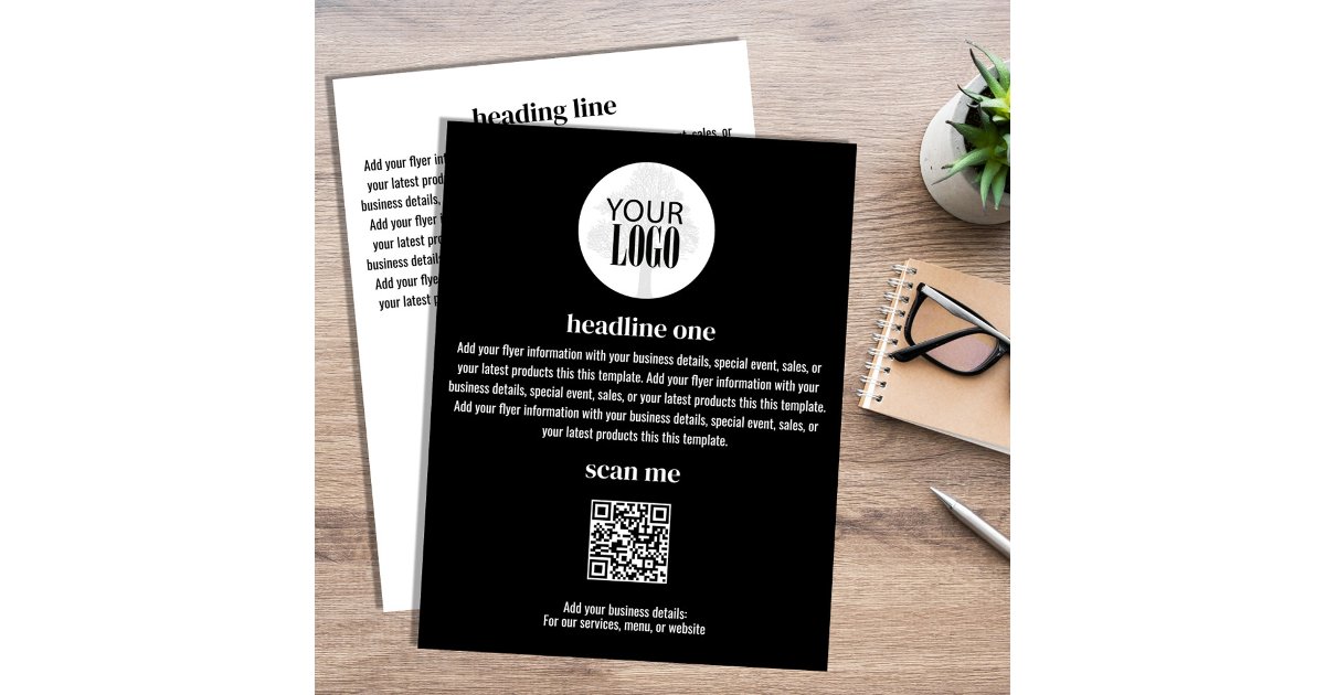 Prospectus 21,6 Cm X 24,94 Cm Logo d'entreprise Simple minimaliste ...