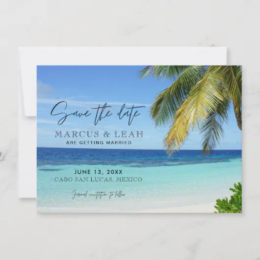 Save The Date Mexico Beach Destination Wedding Enregistrer la da ...