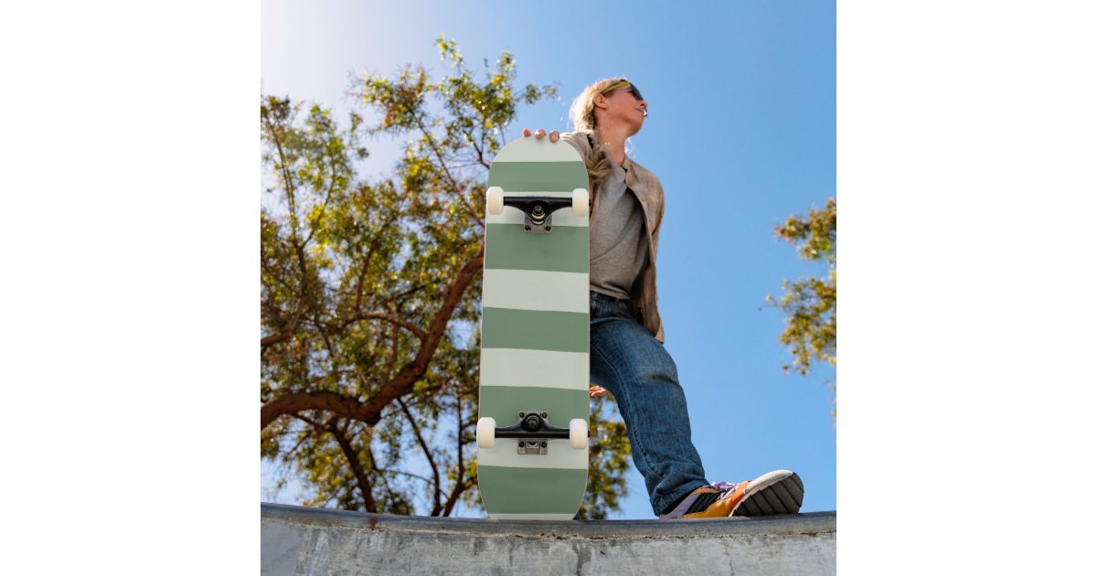 Skateboard Bandes inégales - Vert | Zazzle.be