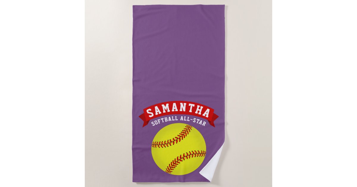 Softball All-Star Strandlaken | Zazzle.be