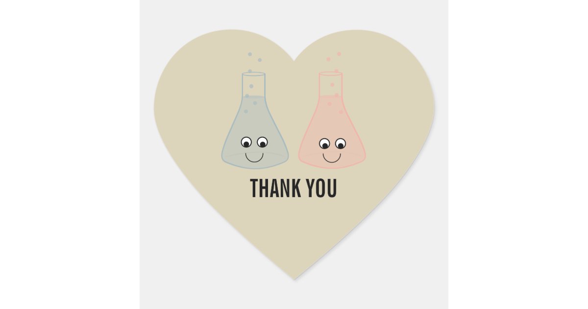 Stickers Merci de chimie mignonne | Zazzle.be