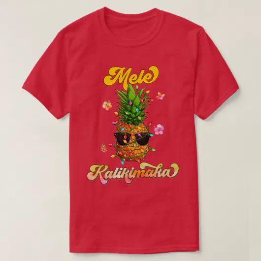 T-shirt Mele Kalikimaka Hawaiian Joyeux Noël Hawaii Me Haw | Zazzle.be