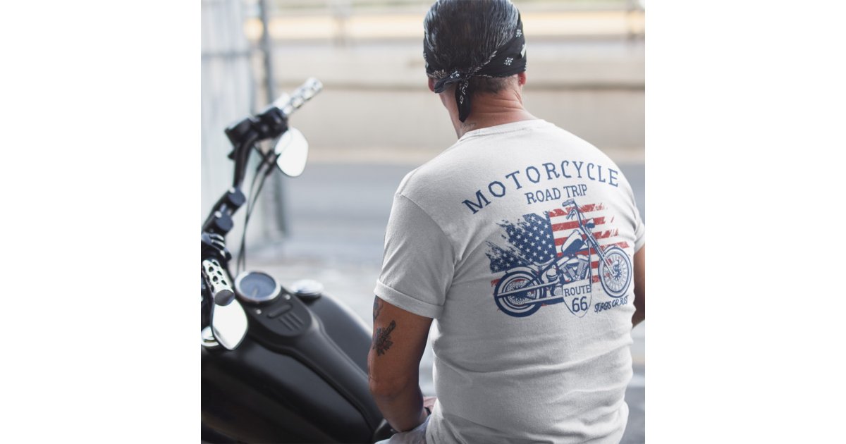 T-shirt Route de moto Route 66 Sturgis ou Bust | Zazzle.be