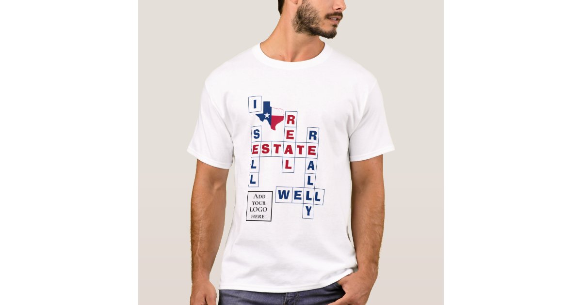 TEXAS Realty Real Estate LOGO T-shirt | Zazzle.be