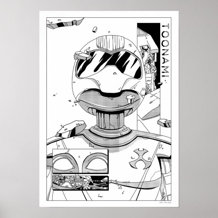 Toonami TOM 5 & SARA Comic Style Bumper Poster | Zazzle.be