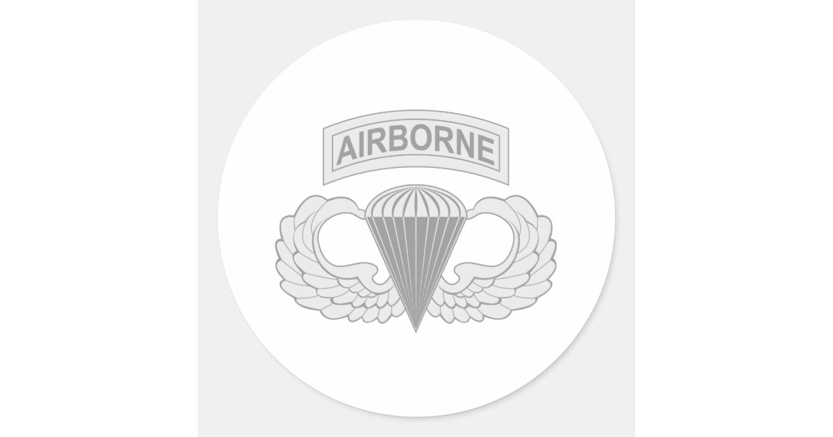 Vliegende vleugels ronde sticker | Zazzle.be